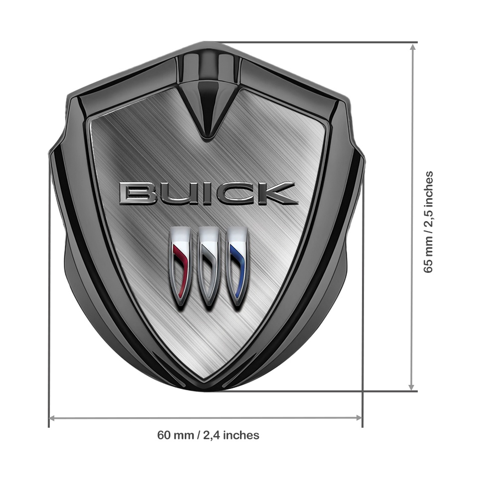 Buick Trunk Metal Emblem Graphite Diagonal Lines Template Design ...