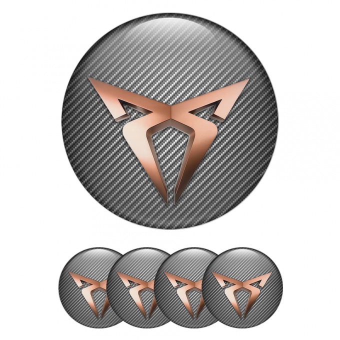 Seat Cupra Wheel Emblems Carbon Style | Wheel Emblems | Stickers | X ...